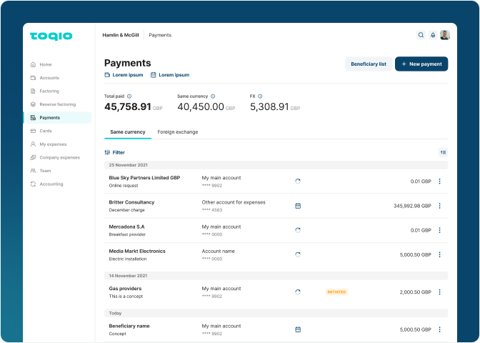 Toqio - Corporate embedded finance that transforms merchant networks
